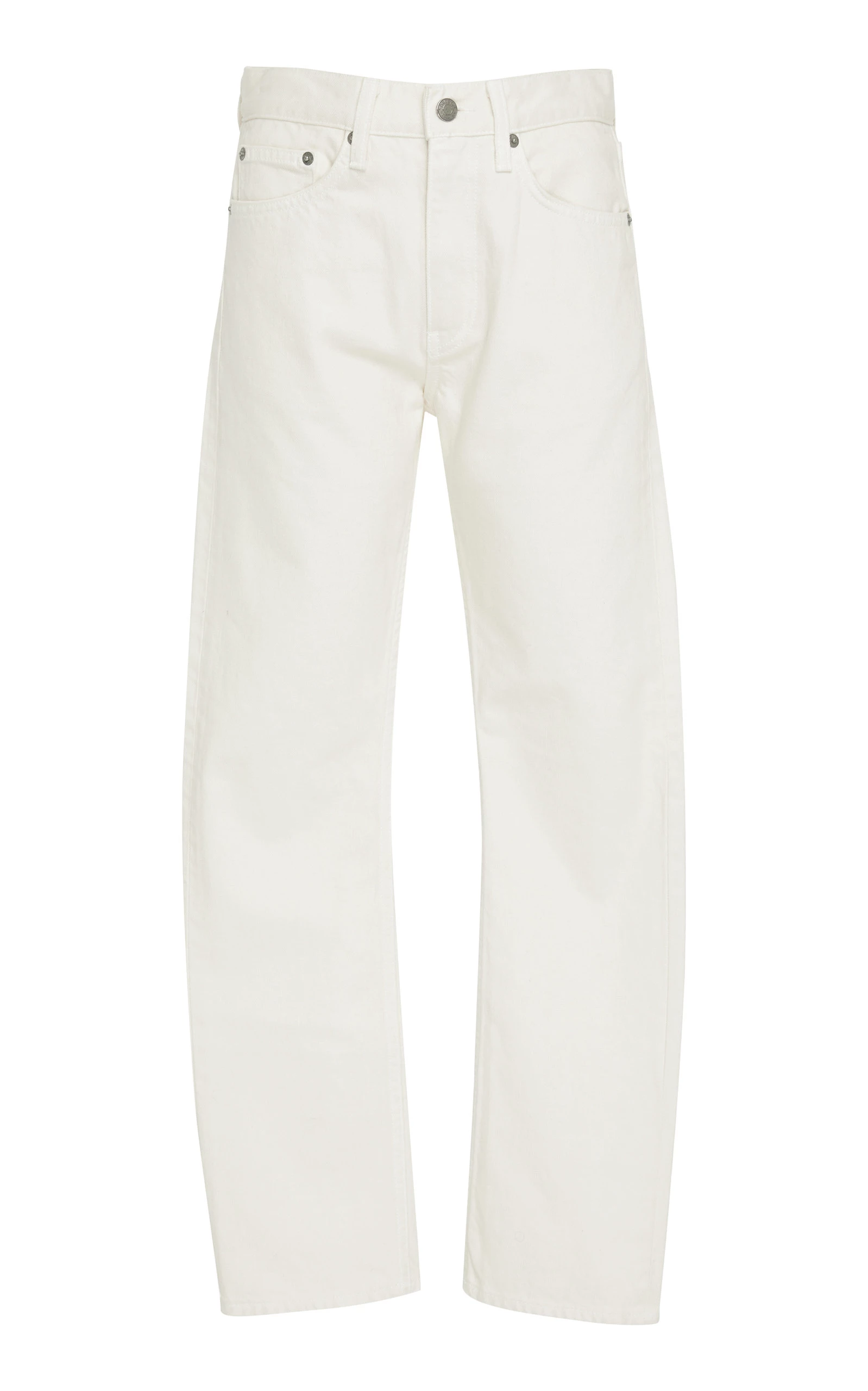 Brock Collection + Wright Mid-Rise Slim-Leg Jeans