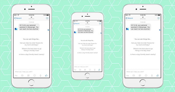 Facebook M Personal Digital Assistant