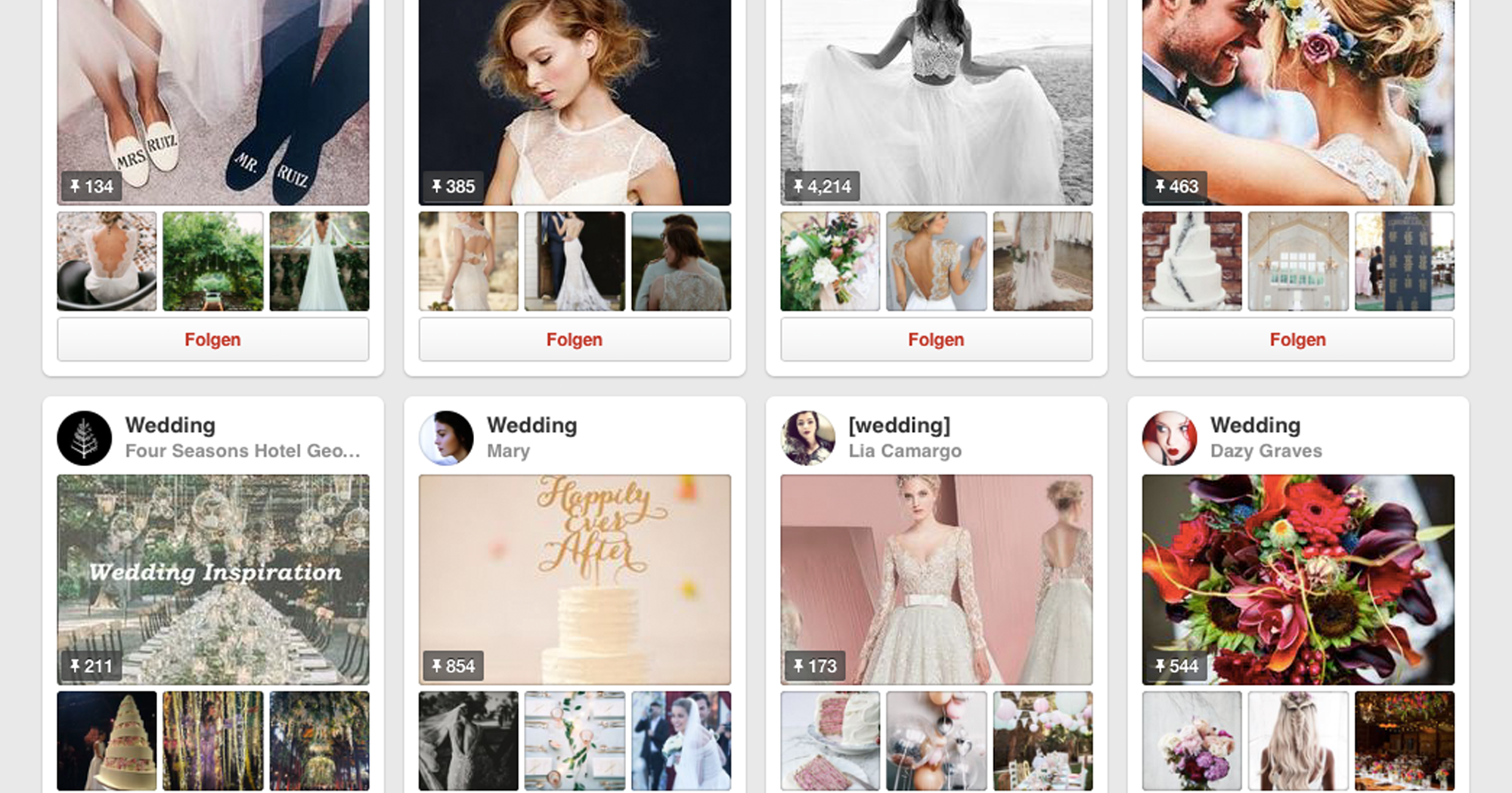 Die Pinterest Hochzeitstrends 2016 zum Nachshoppen