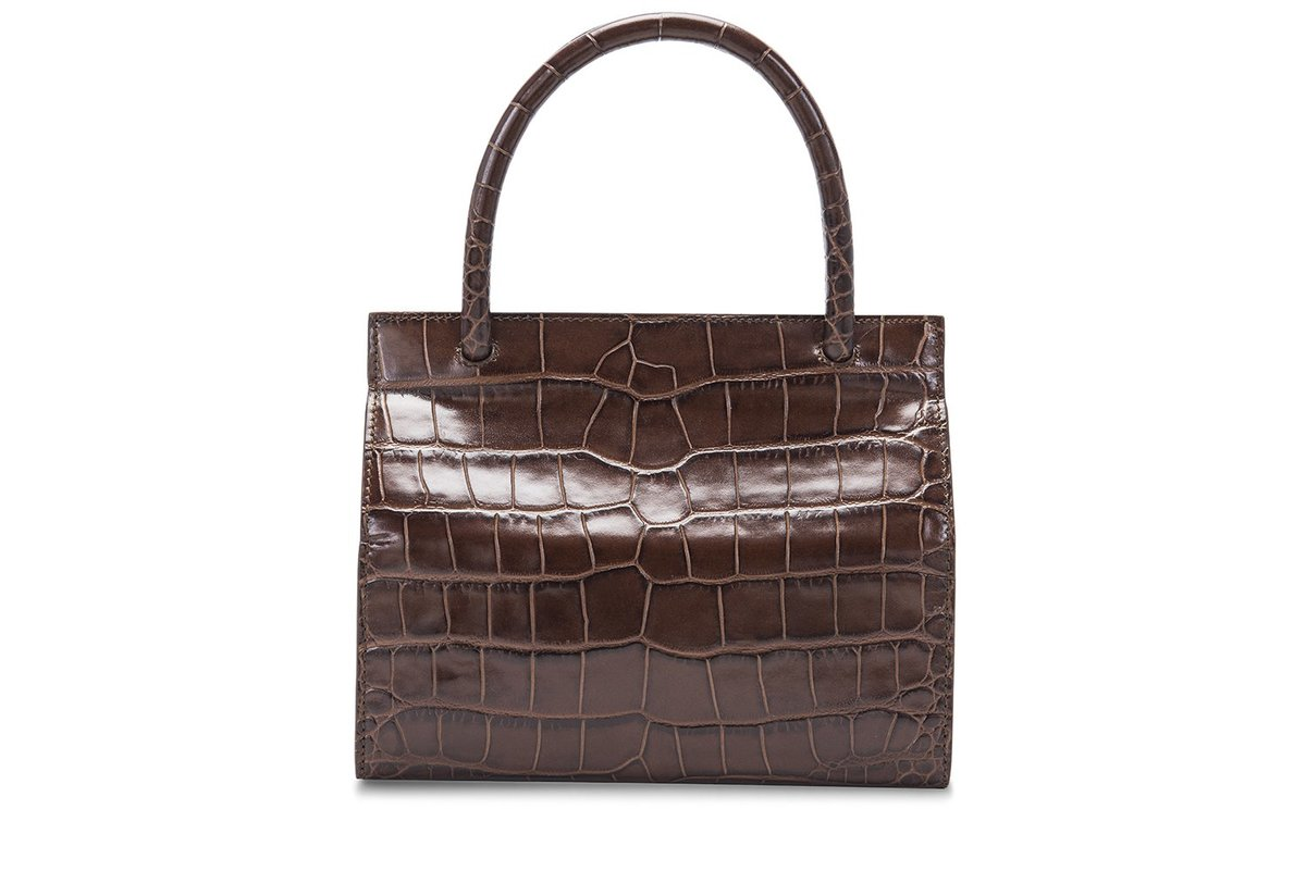 By Far + Embossed Leather Val Bag