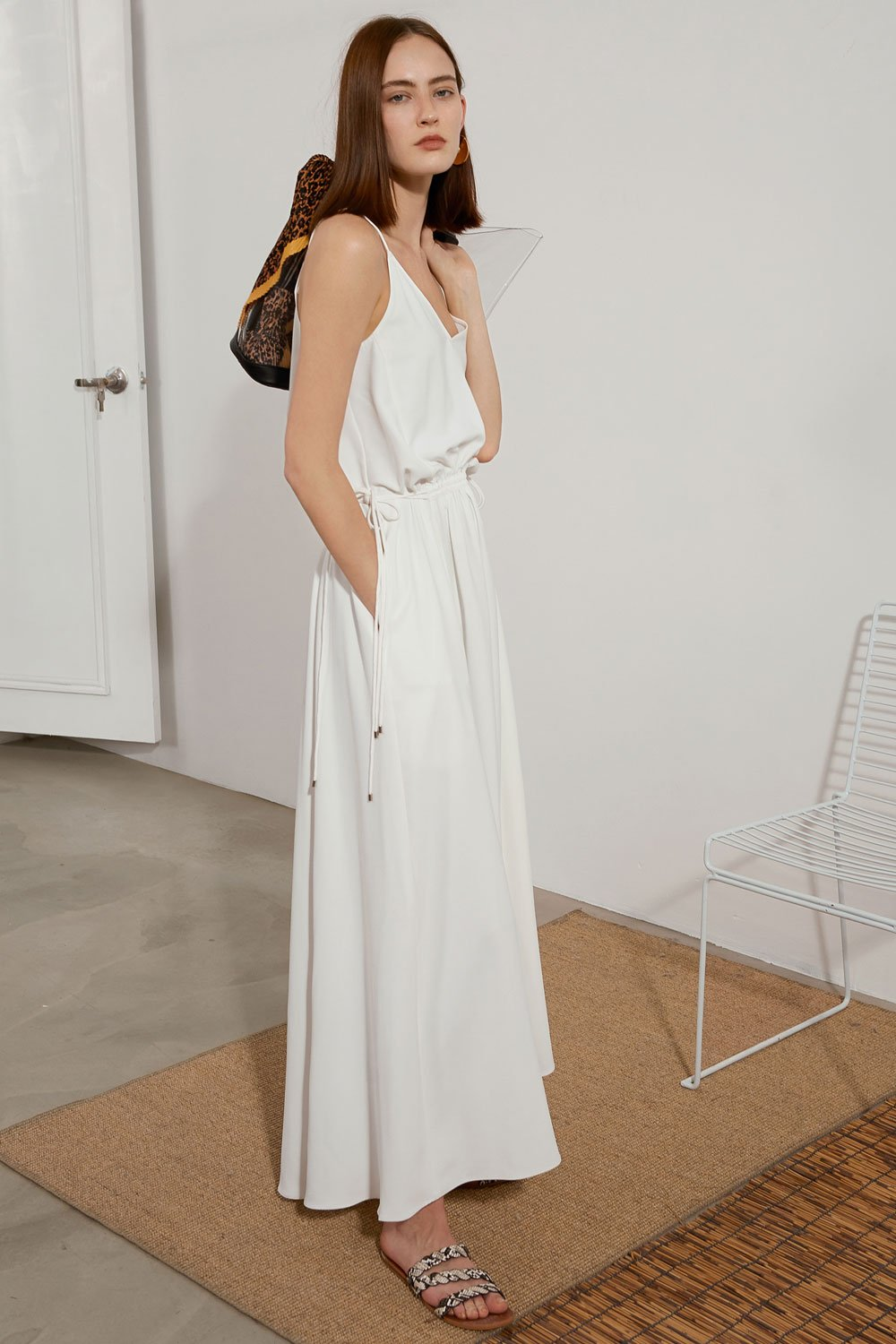 Genuine People + Sleeveless V-Neck Dress