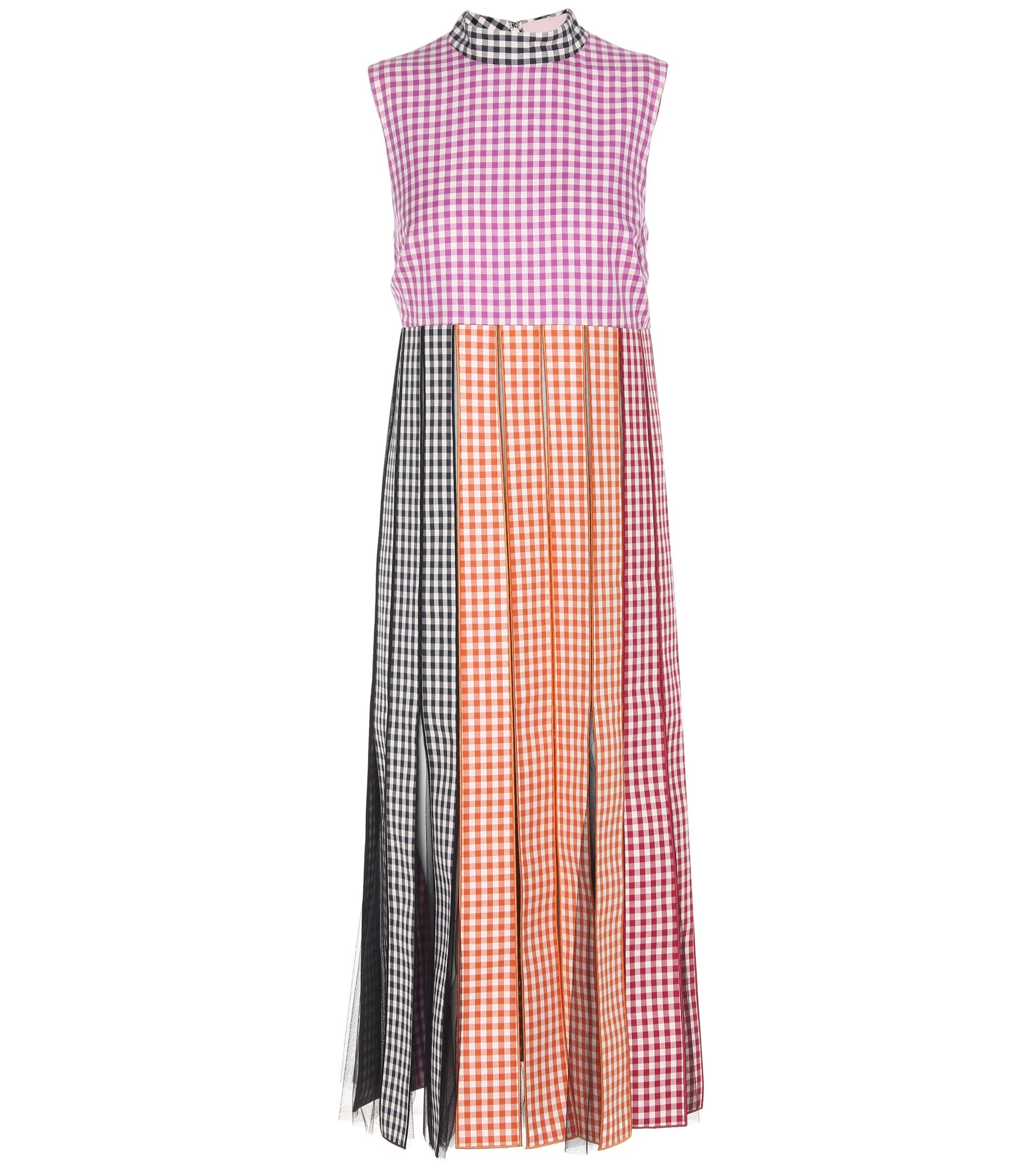 Christopher Kane + Plaid cotton dress