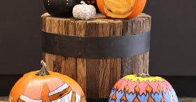 Designer Pumpkin Carving - Decorated Designer Pumpkin Carvings