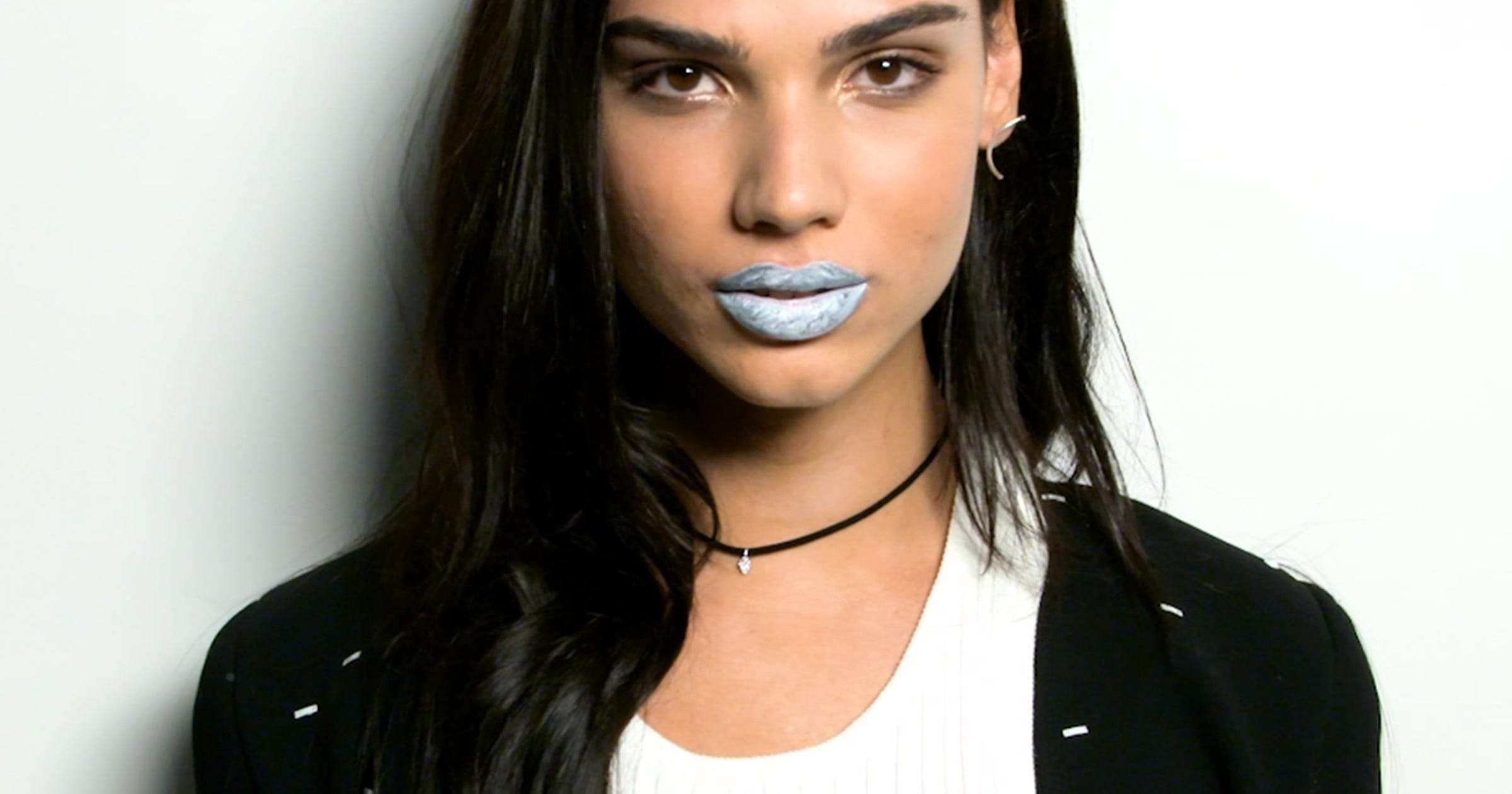 Marble Makeup White Lipstick Tutorial Video