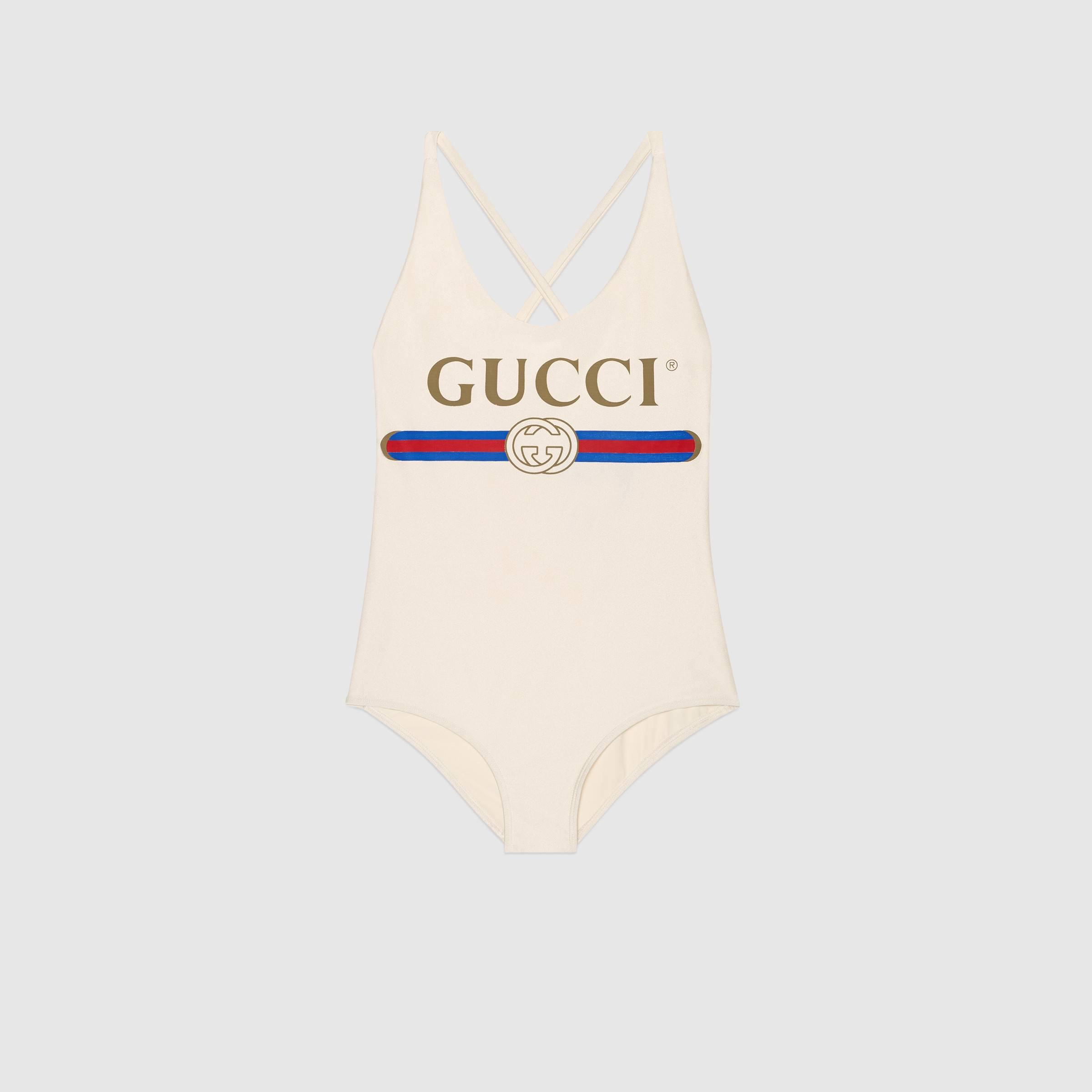 Gucci + Logo Crest Swimsuit