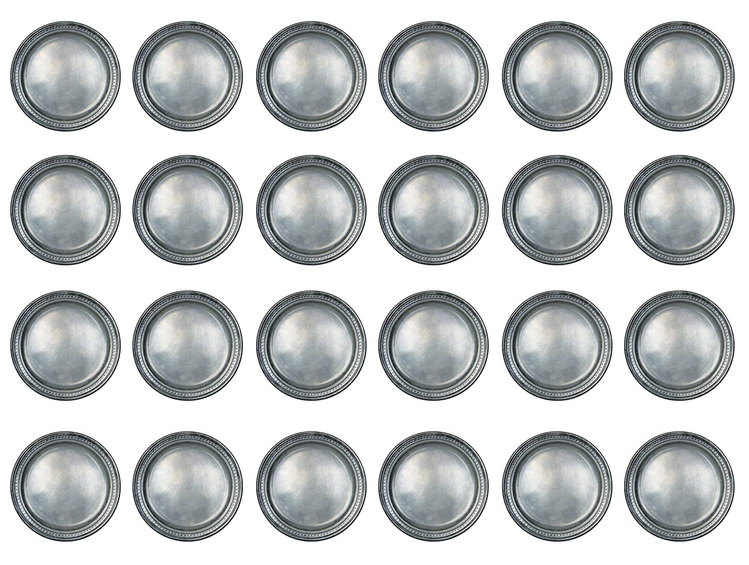 Beistle + 24 Piece Paper Plates, 9″, Pewter