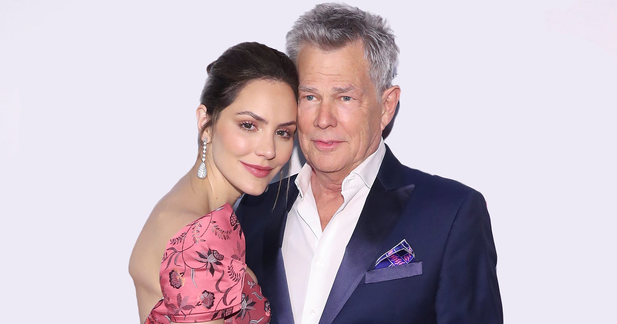 Katharine McPhee David Foster Wedding, Zac Posen Gown