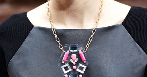 DIY Clear Necklace- Modern, Sophisticated, Plastic