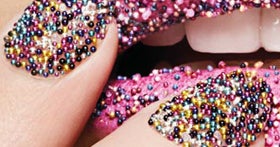 Caviar Nails DIY - How to guide for beaded Nail polish Trend
