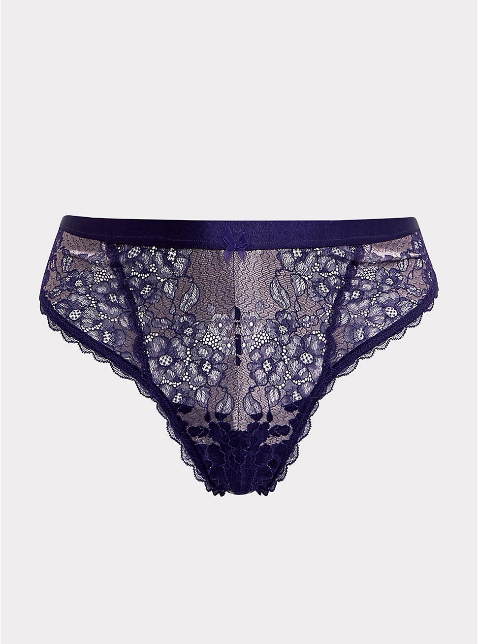 Torrid + Dark Purple Lacey Thong Panty
