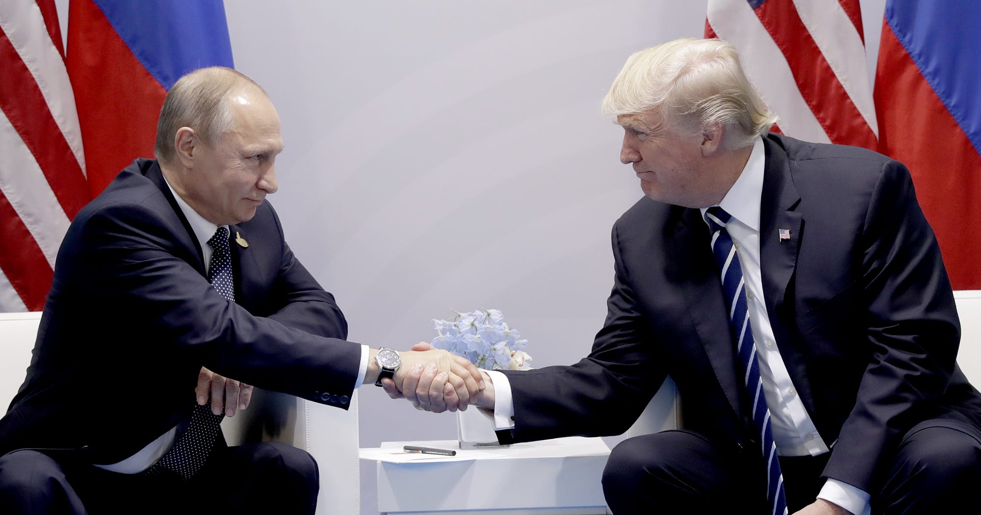 Donald Trump Vladimir Putin First Meeting G20 Summit