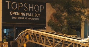 Topshop Takes Care Of Construction At Night