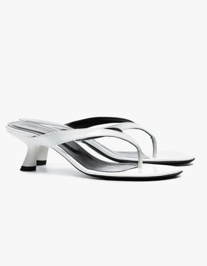 Simon Miller White Beep 45 Thong Sandals