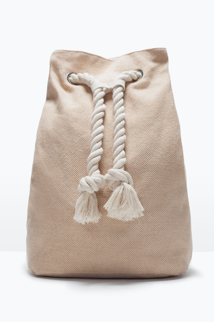Zara + Raffia Rucksack