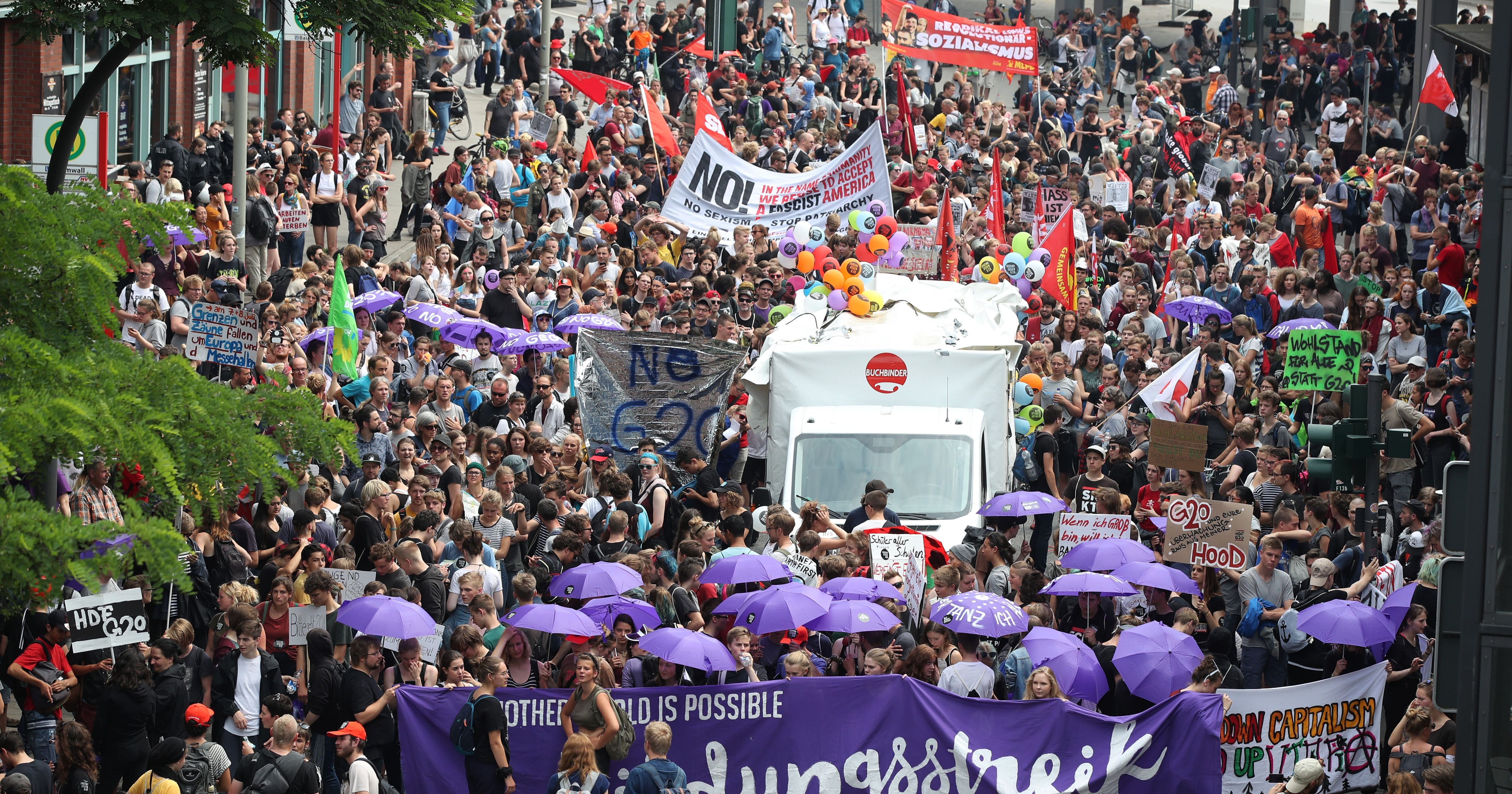 G20 Summit Protests Melania Trump Unable To Leave Hotel