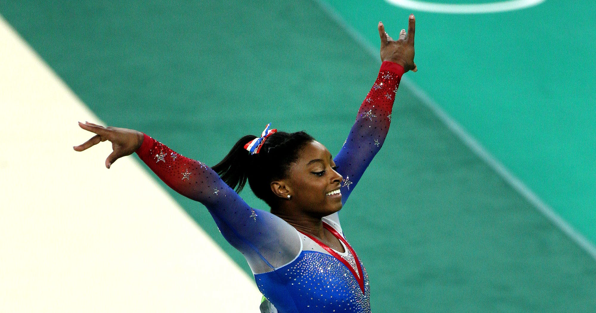 Simone Biles Olympic Gold Medal Win Floor Routine Video