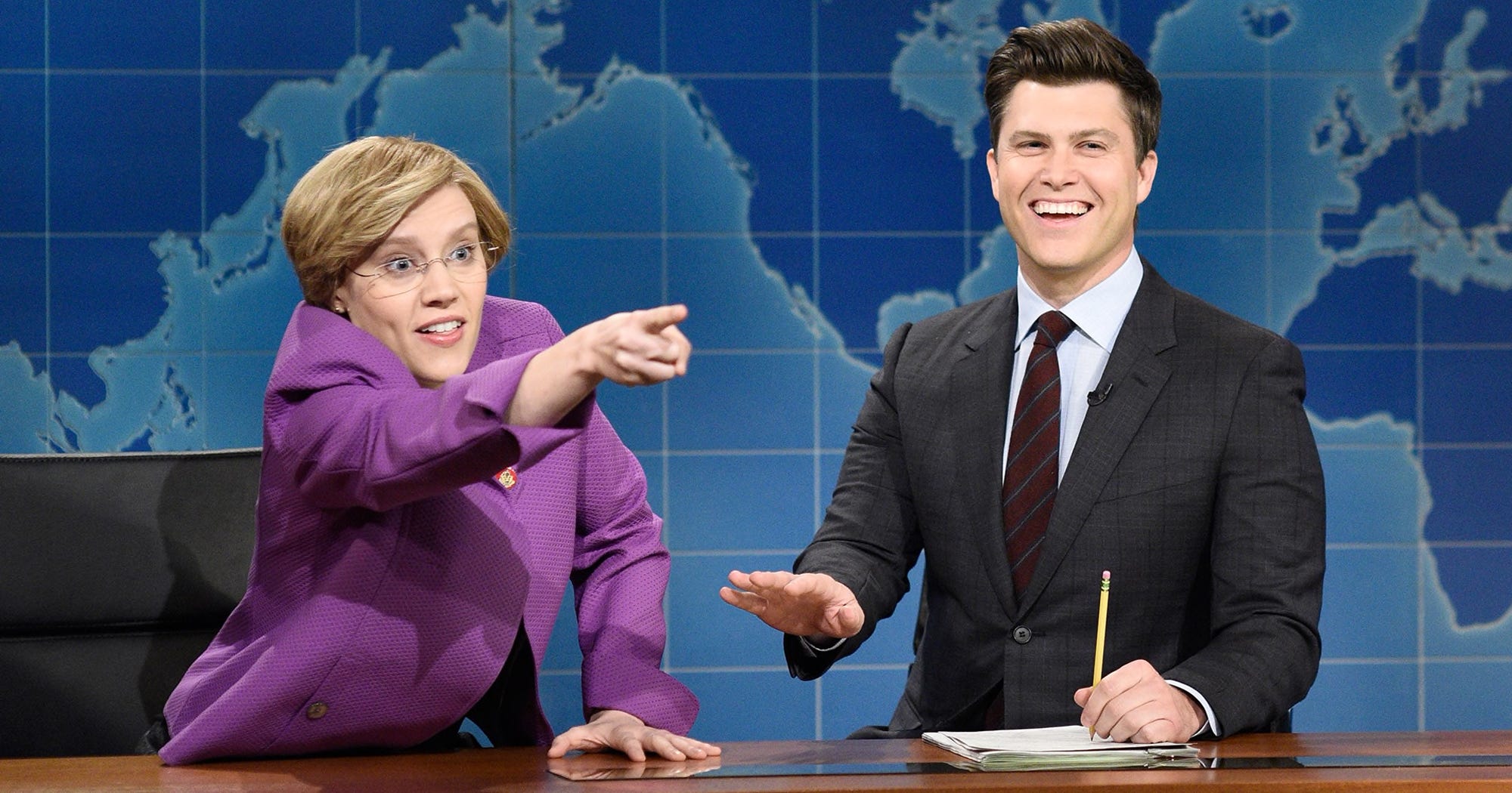 Elizabeth Warren SNL Weekend Update Student Loan Jokes