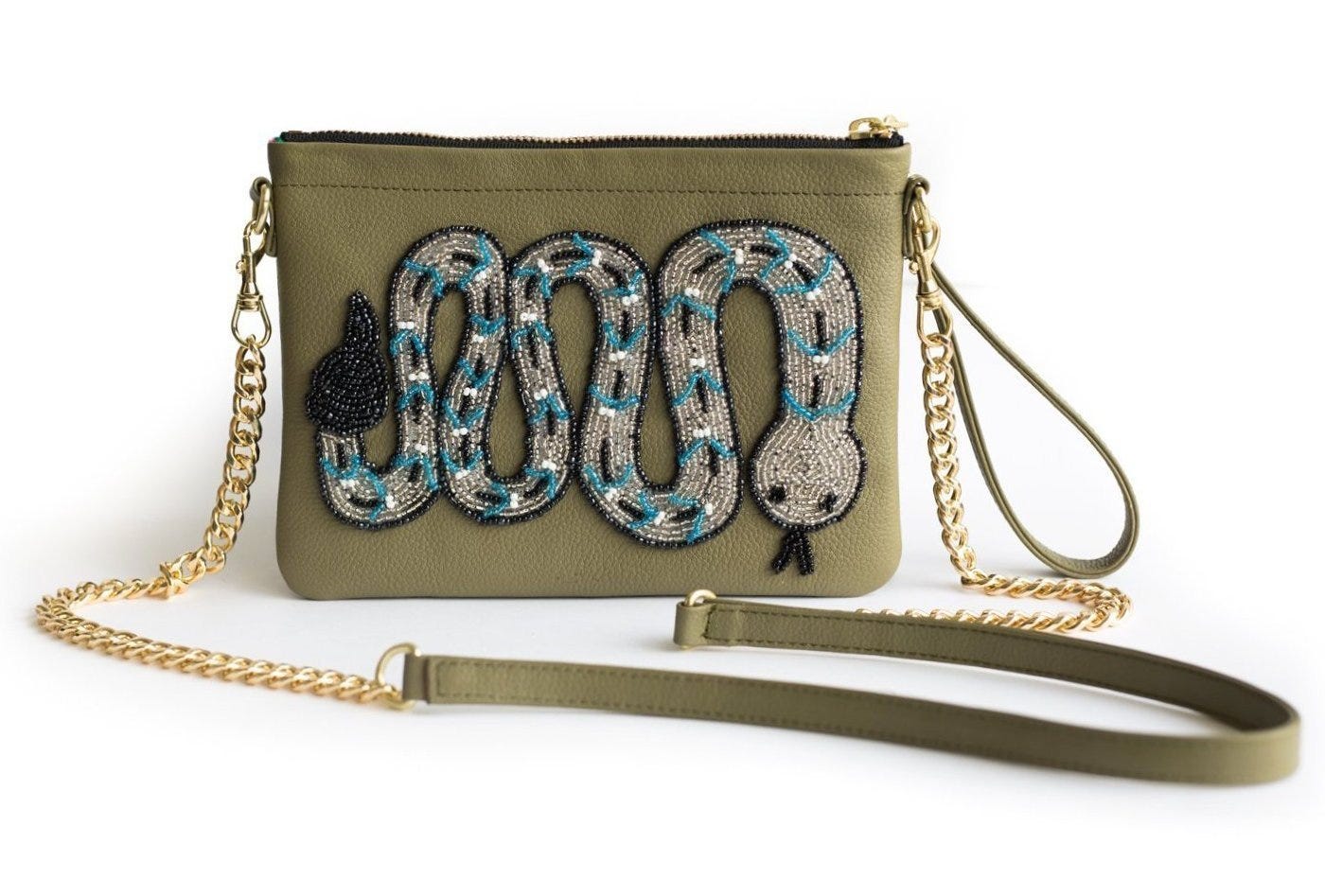 Tea & Tequila + Olive Rattle Snake Bag