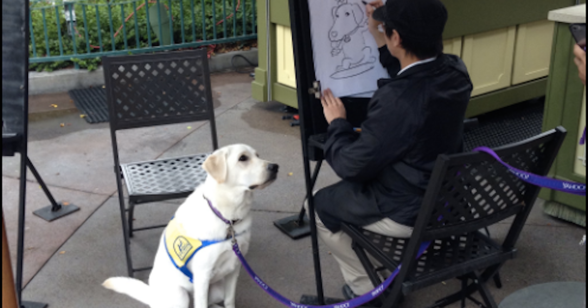 Disneyland Service Dog Caricature Picture