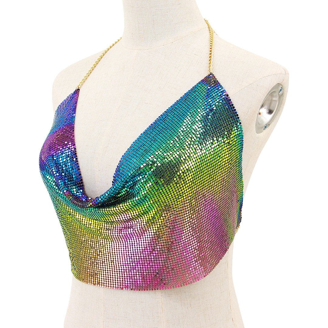 Novia’s Choice + Metal Body Chain Cami Top