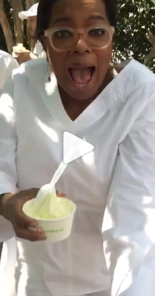Oprah Winfrey Pinkberry Lemon Frozen Yogurt Flavor Saga