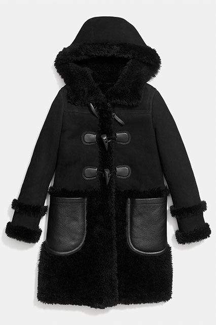 Coach + Sheepskin Duffle Coat