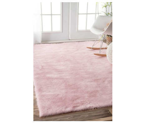 nuLOOM + Cloud Pink Area Rug