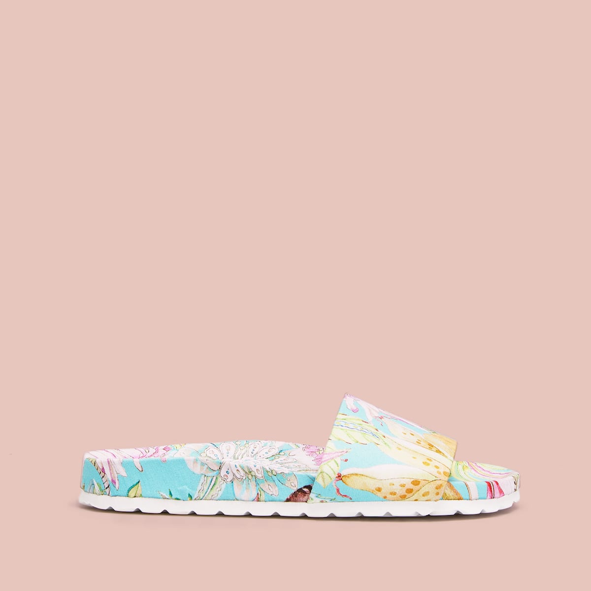 Zara Home + Floral Print Slides