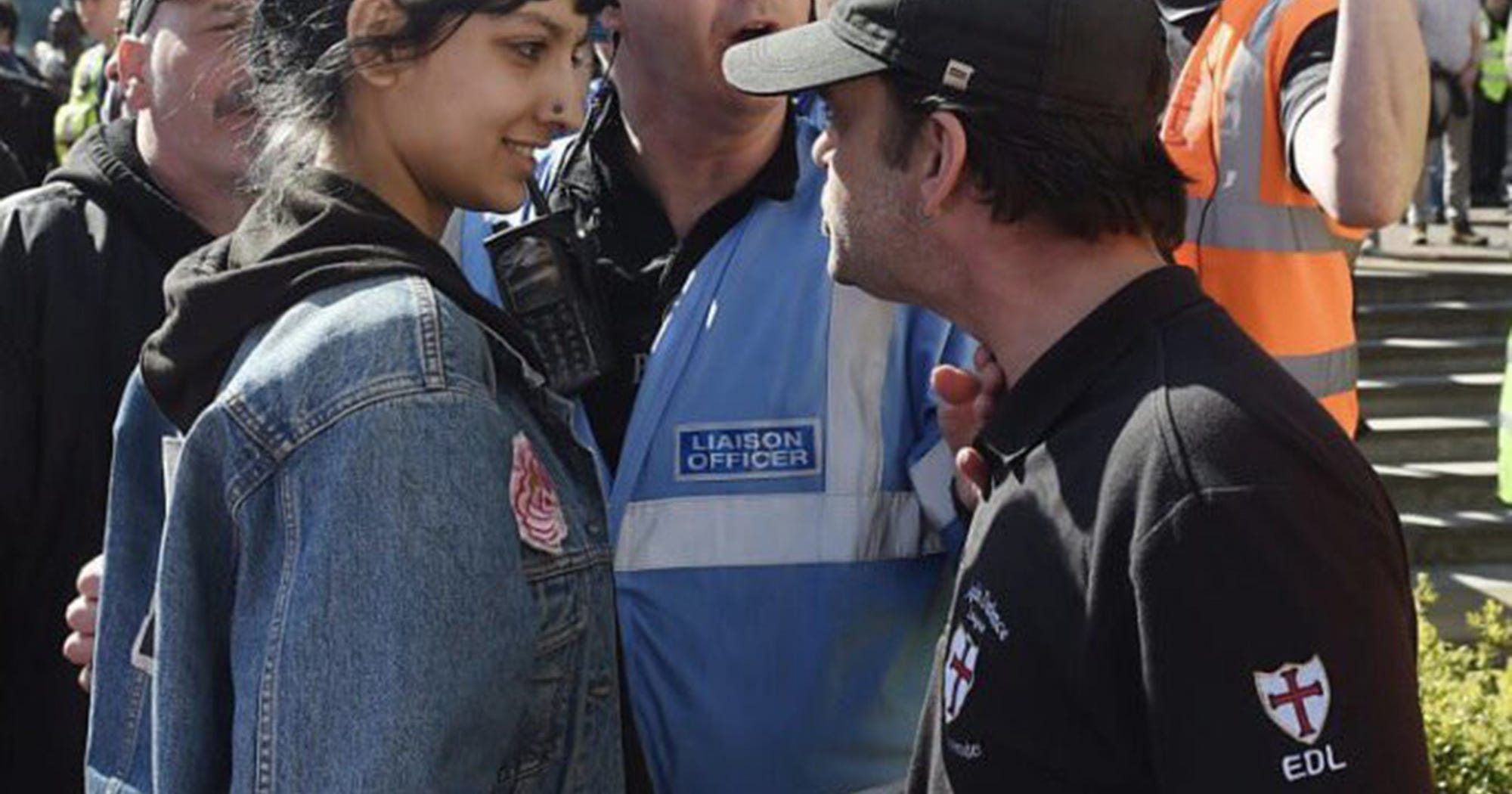 EDL Protest Saffiyah Khan Viral Photo