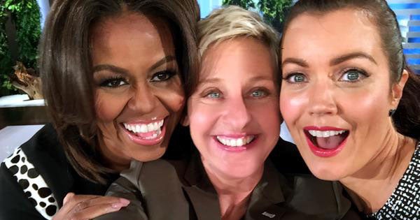 Michelle Obama Dances Uptown Funk On Ellen