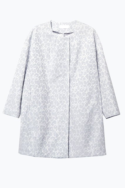 A Common Space + Grey Leopard Print Coat