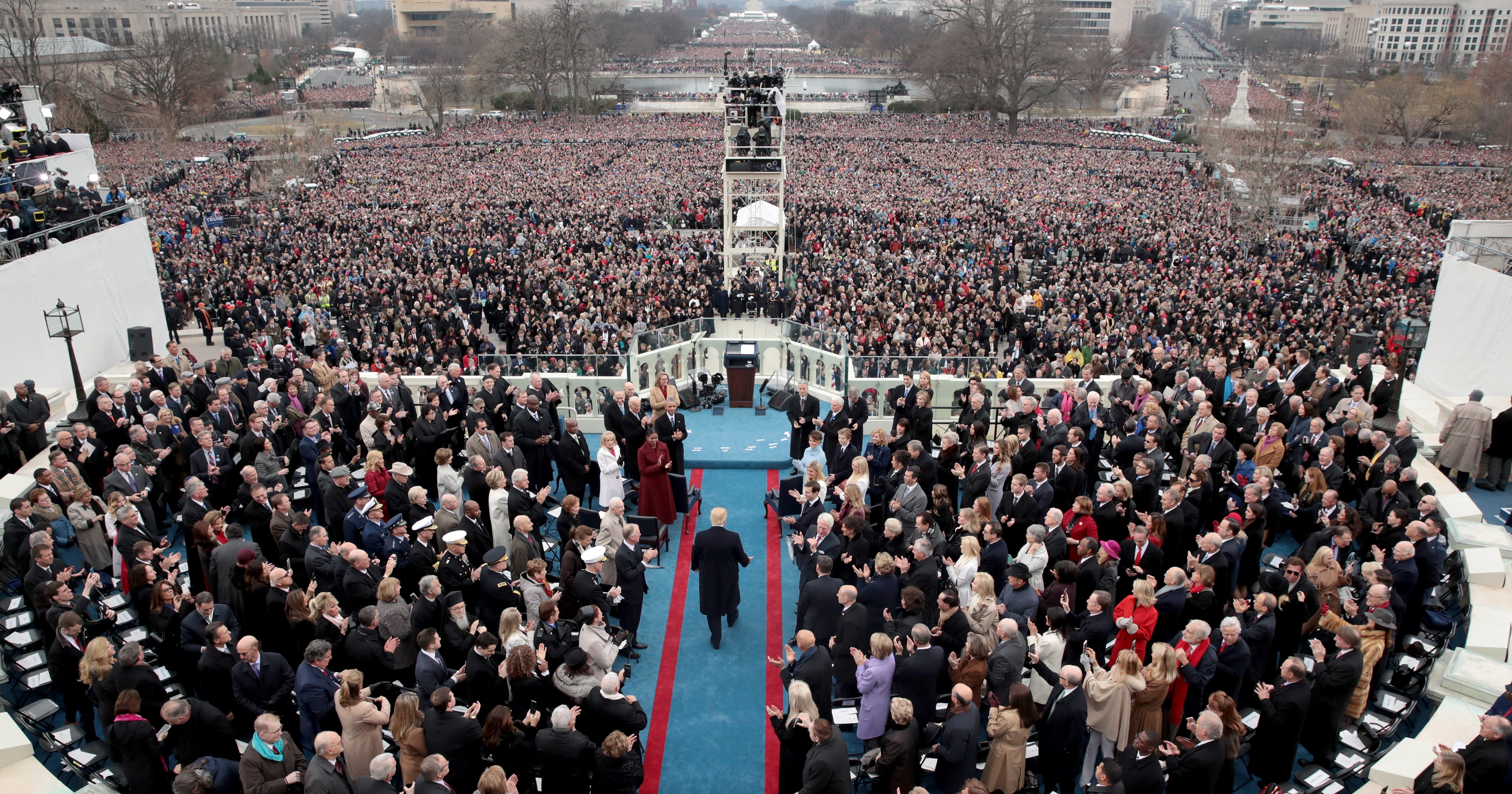 Donald Trump Inauguration Crowd Size Small Tiny