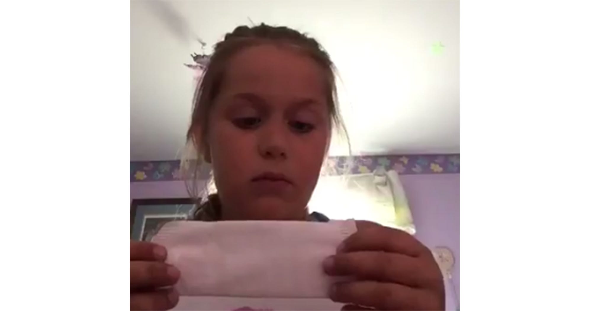 Little Girl Menstrual Pad Beauty Tutorial