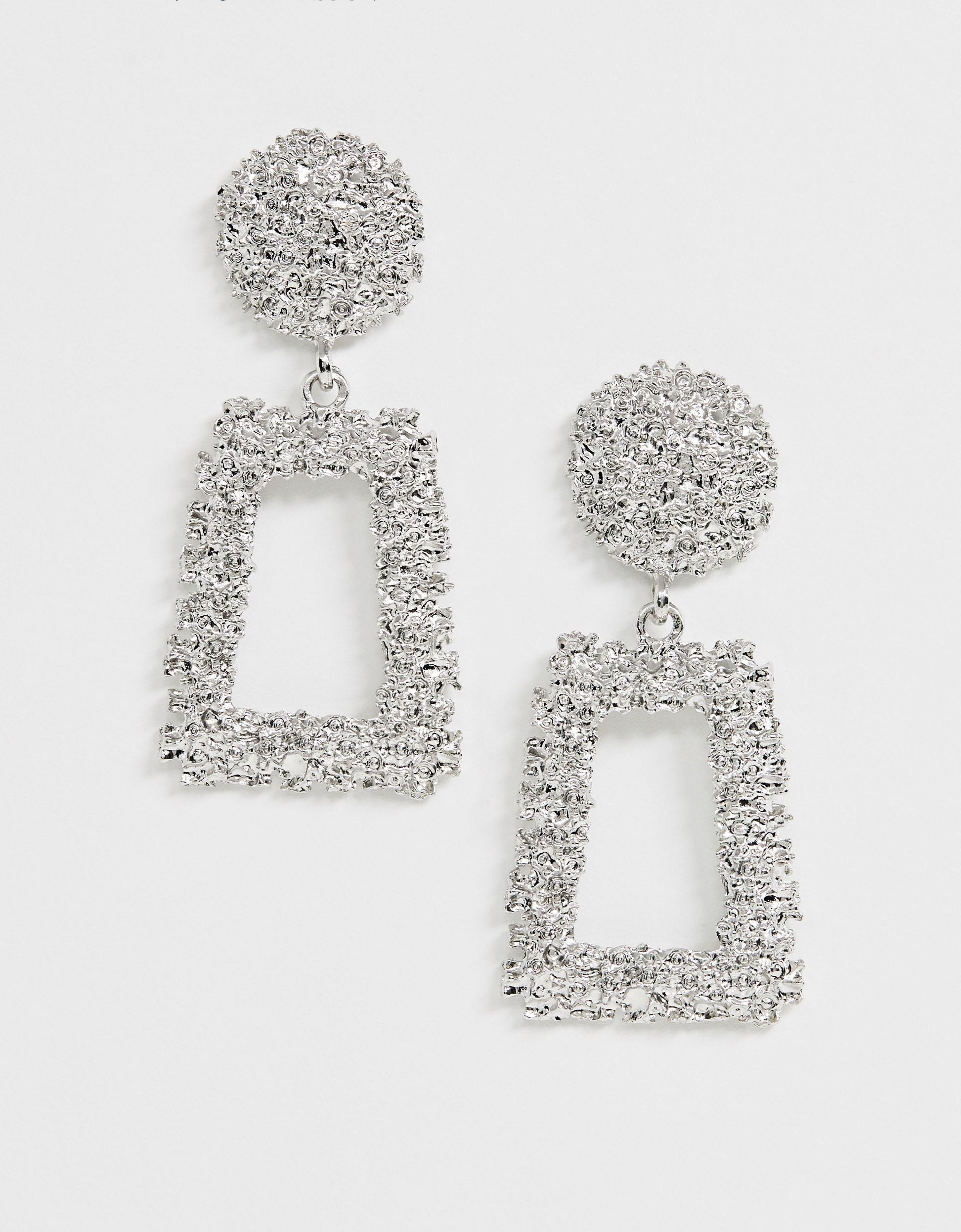 ASOS DESIGN + Earrings In Square Shape
