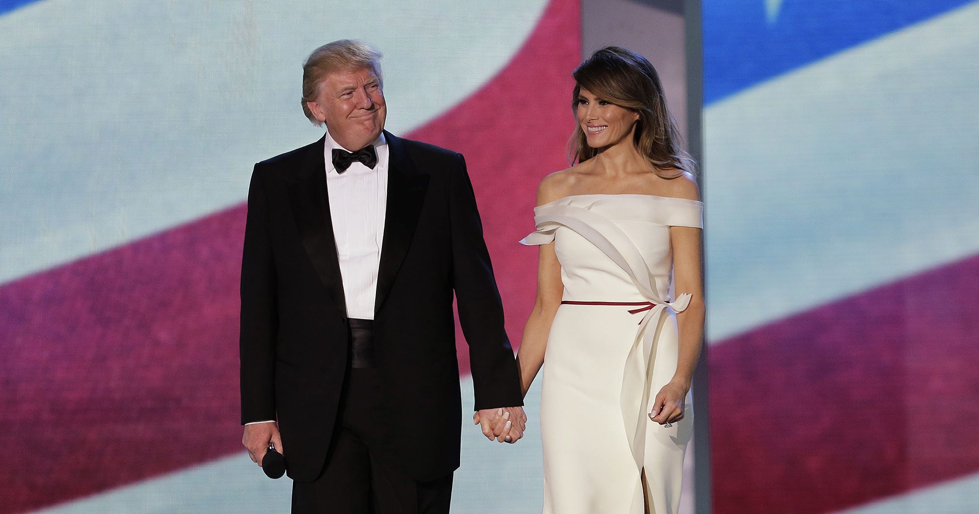 Melania Trump Inaugural Ball Gown Herve Pierre Designer