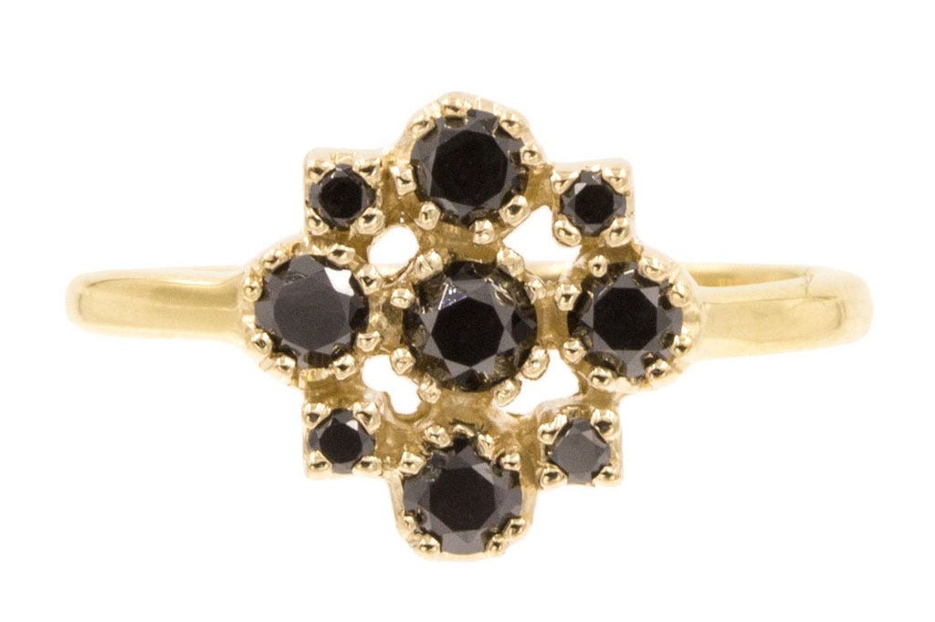 Gillian Conroy Jewelry Black Diamond Marie Cluster Ring Gillian Conroy Jewelry Black Diamond Marie Cluster Ring