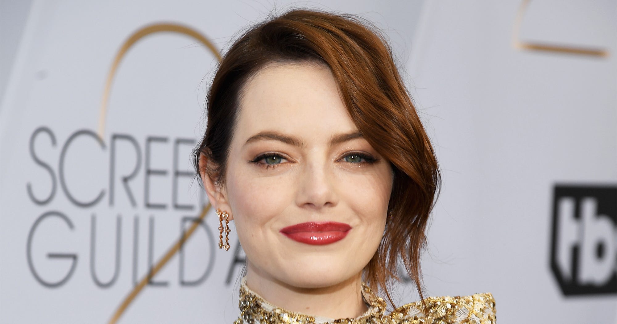Emma Stone & Boyfriend Dave McCary SAG Red Carpet Debut