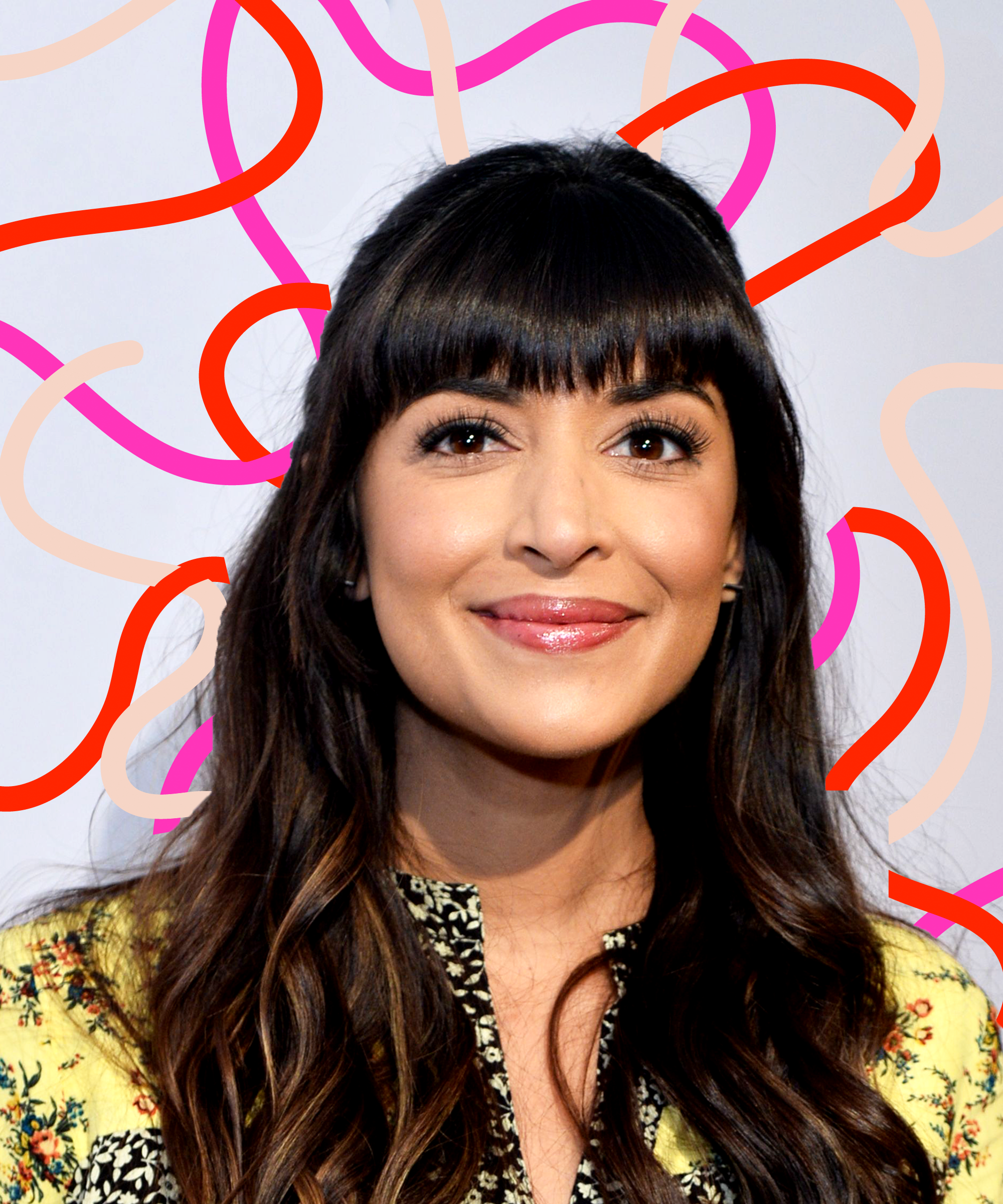 Hannah Simone Without Bangs