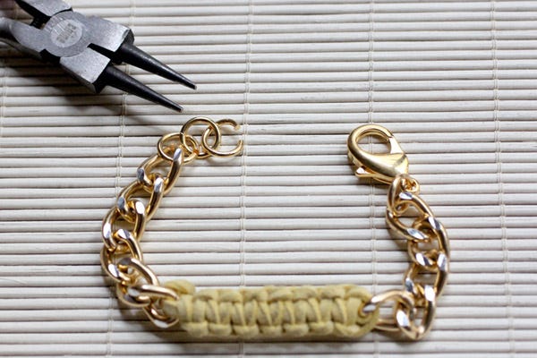 DIY Chain Bracelet- How To Make A Link Bangle
