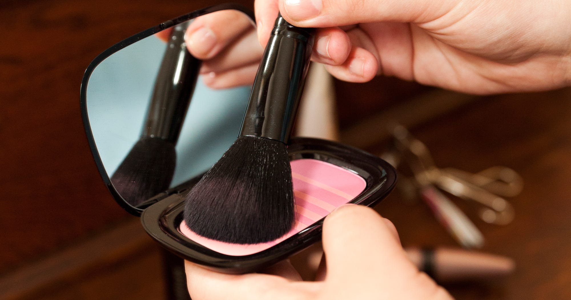 Cancer Patient Applies Full Face Of Makeup At Hospital