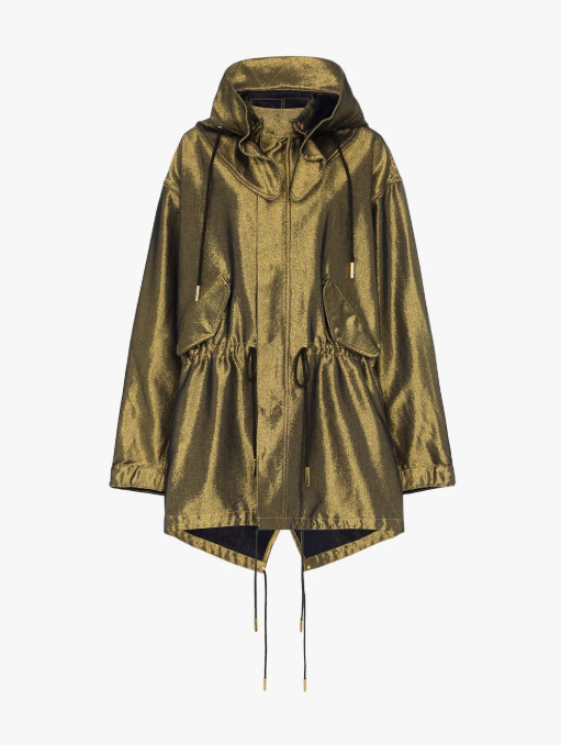 Marques’Almeida + Metallic Detachable Hood Raincoat