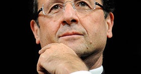 Karl Lagerfed French President- Francois Hollande