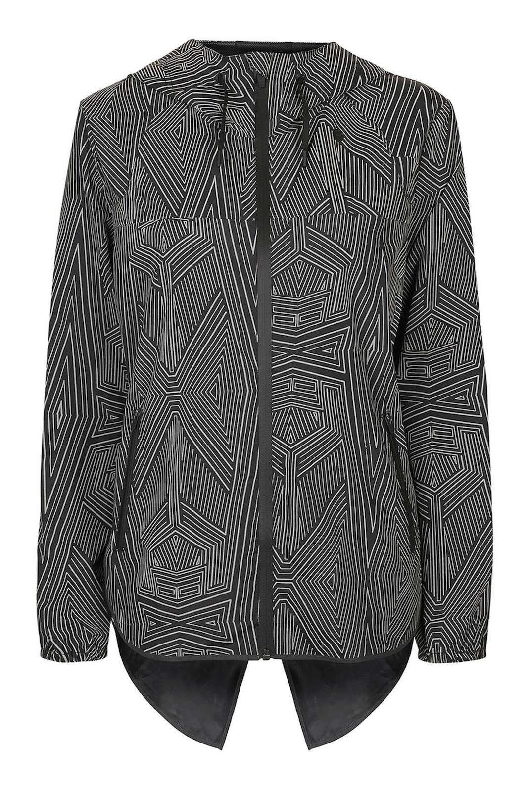 Ivy Park + Reflective Print Wrap Back Jacket