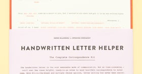 Derek Blasberg - Handwritten Letter Helper