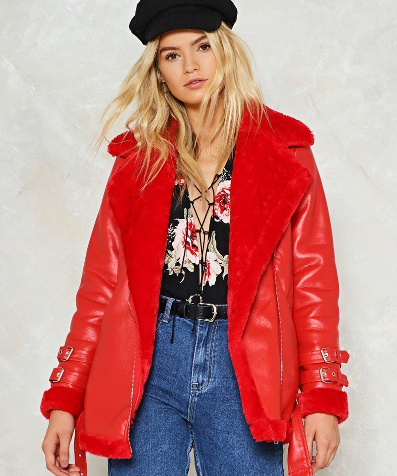 Nasty Gal + Sooner or Aviator Moto Jacket