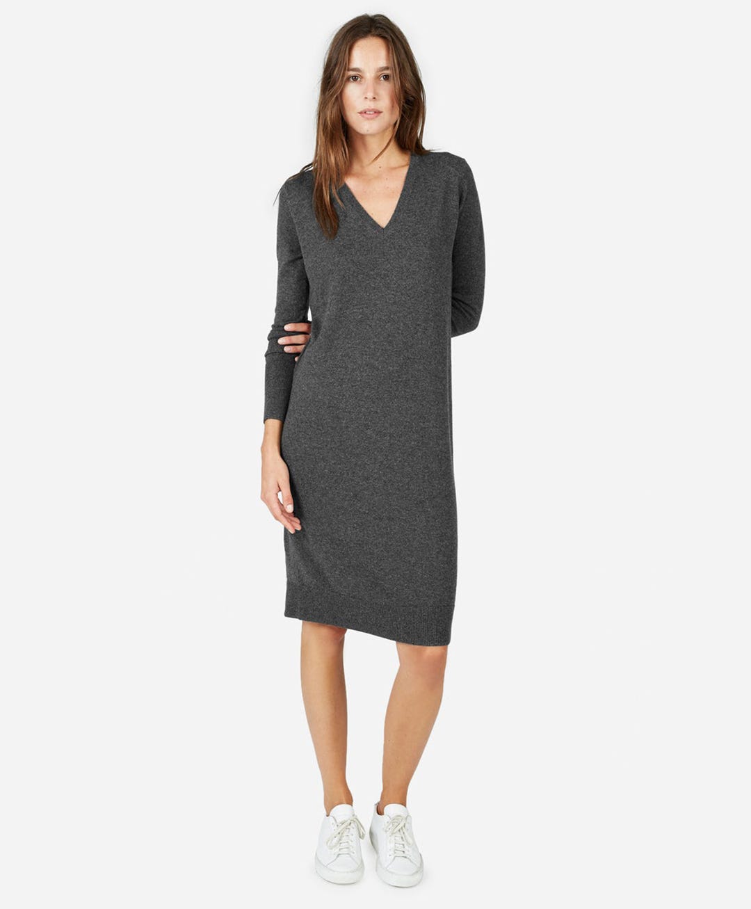 Everlane + The Cashmere V-Neck Midi Dress – $155