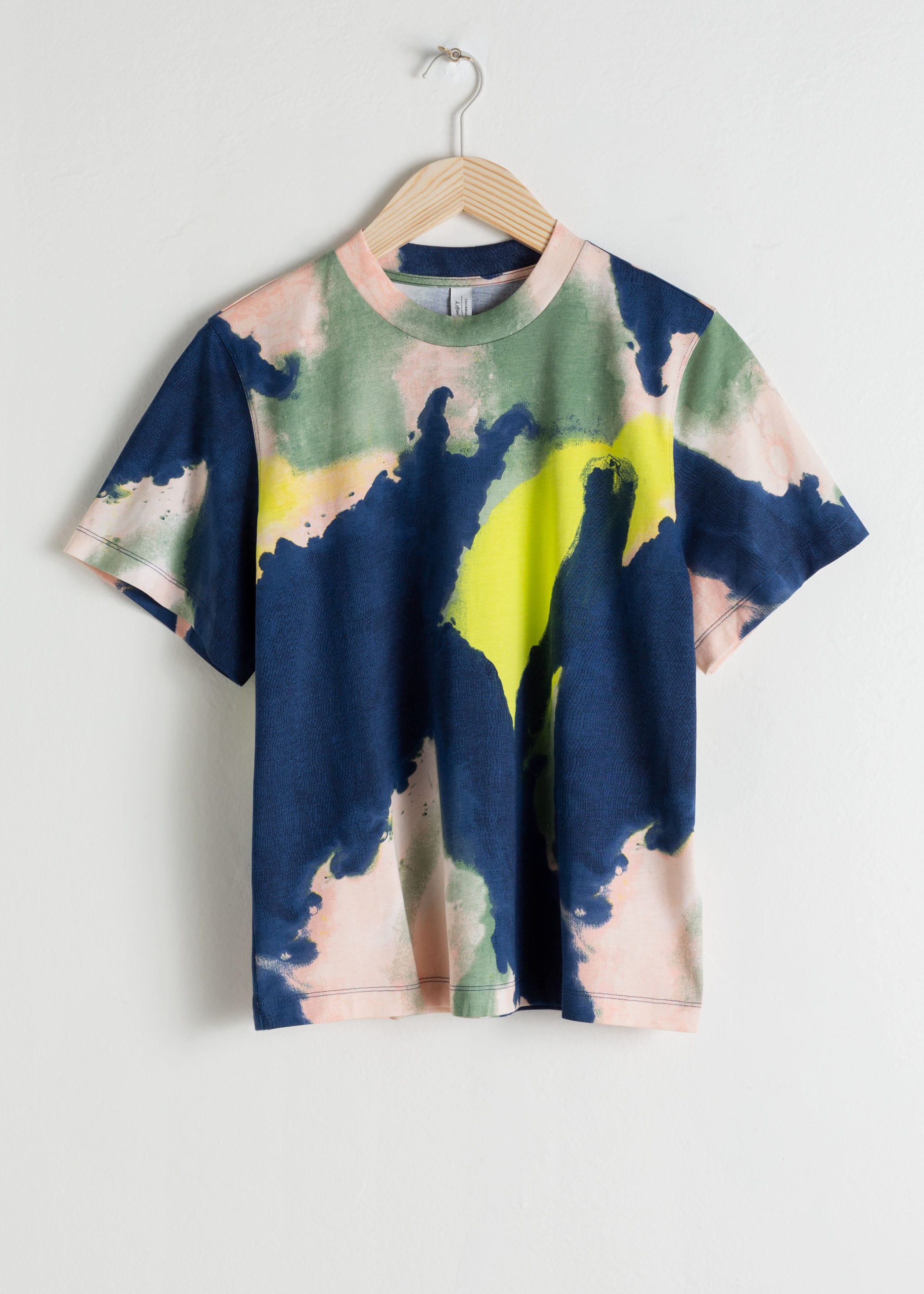 & Other Stories + Boxy Watercolor Organic Cotton Tee
