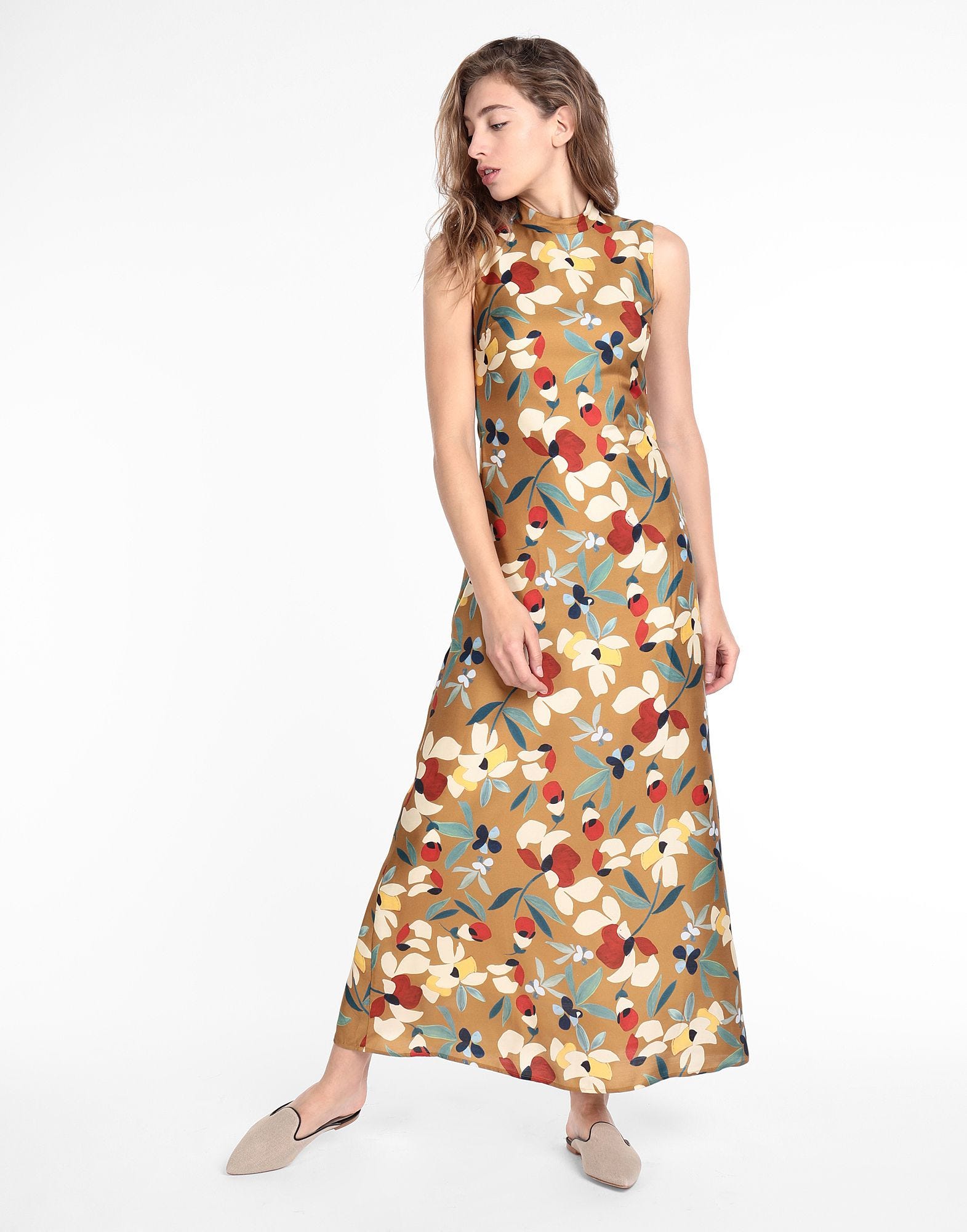 8 by Yoox + Long Graphic Floral Dress