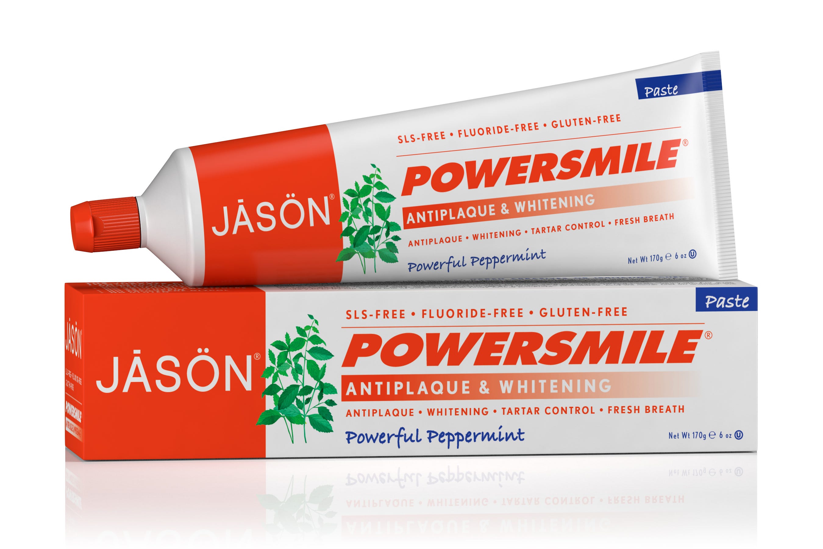 Jāsön + Powersmile Whitening Toothpaste Powerful Peppermint