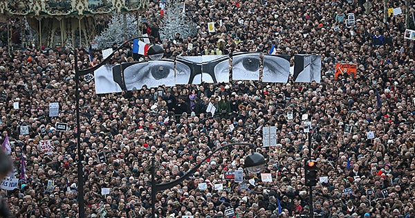 Paris Unity Rally Draws Huge Crowds